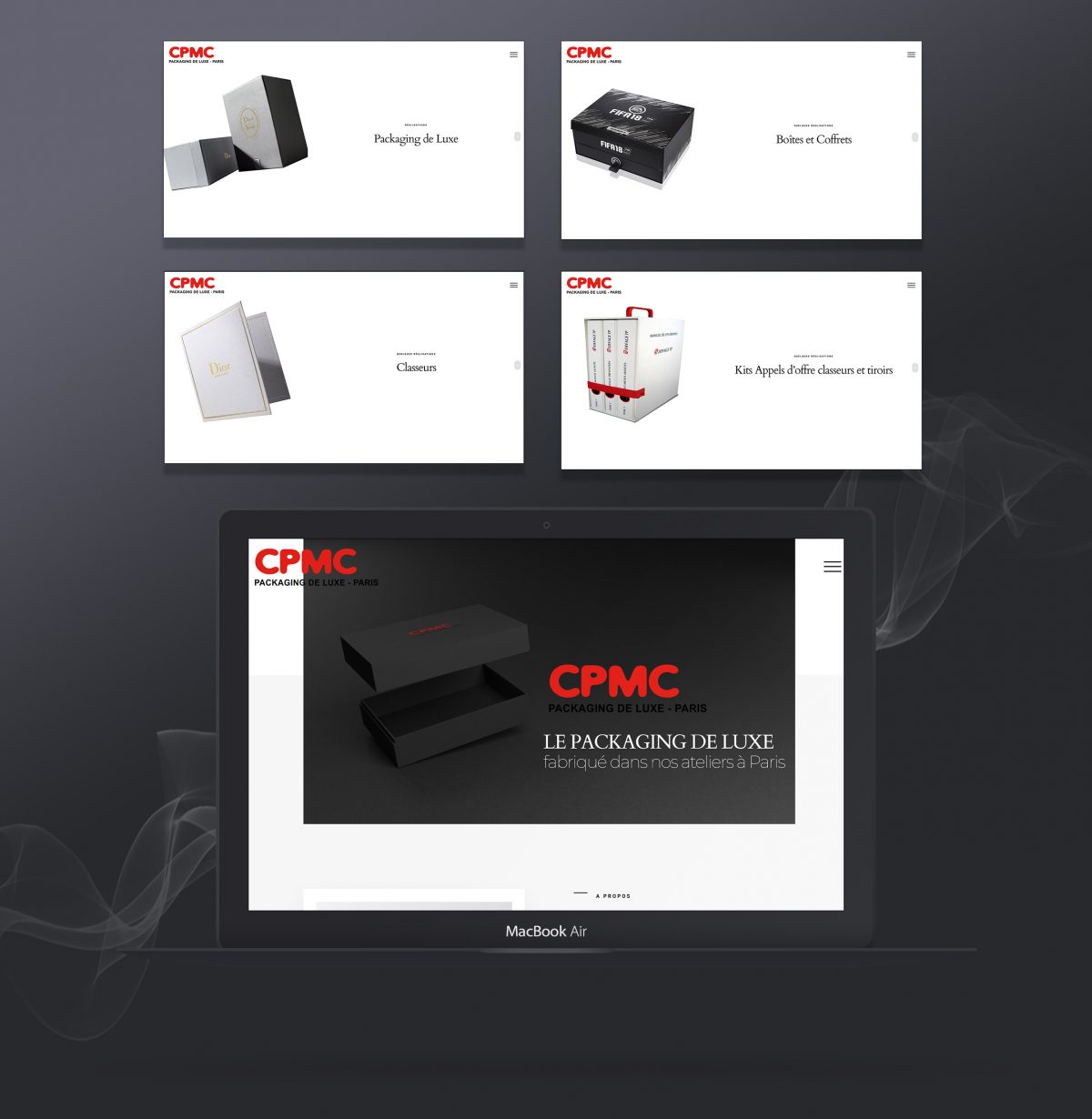 Packaging Luxe PARIS Emballages Boites Classeurs sur mesure - CPMC